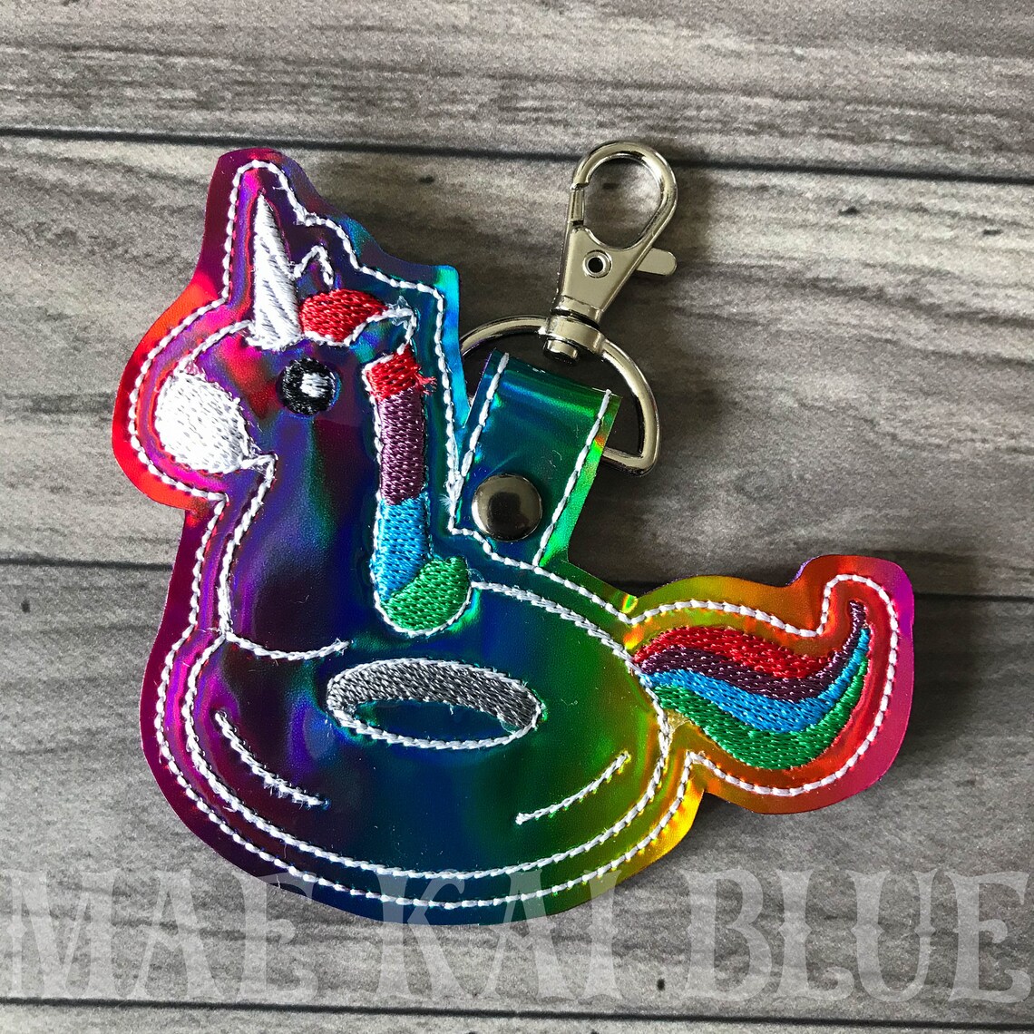 Unicorn Pool Float - Keychain - Keyfob - Bagtag - Etsy