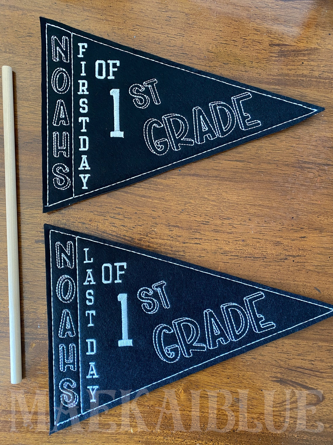 Pennant First Day Last Day of School Grade Back to | Etsy