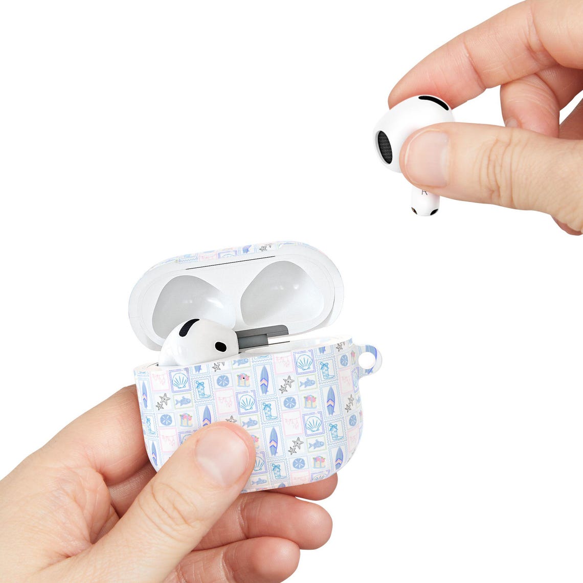 Stylish Marine-themed AirPod Case, Nautical Gift, Ocean Lovers ...