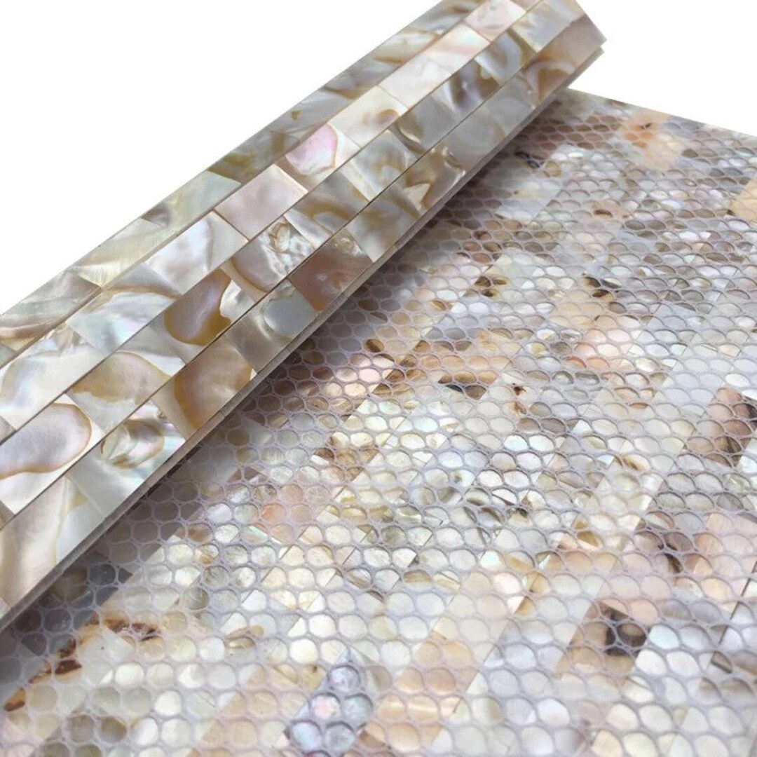 Seamless Brick Mother of Pearl Tile Kitchen Natural Shell Mosaic ...
