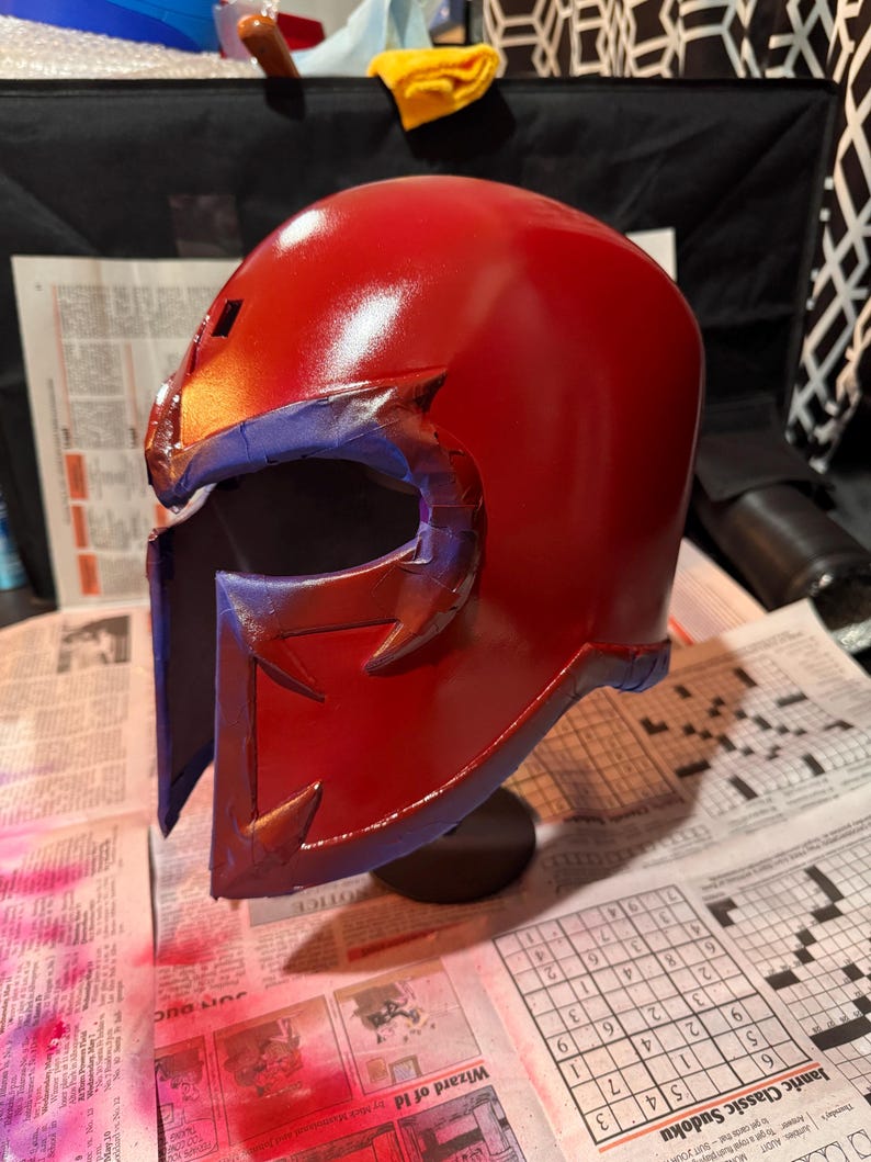 Custom Painted Magneto Helmet – Finished Ready to Wear or Display | 3D ...