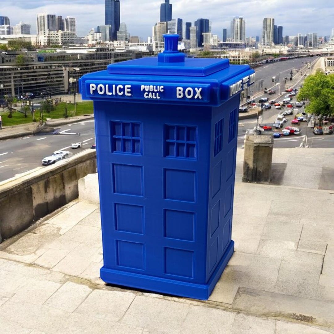 Doctor Who TARDIS Desk Organizer: 3D Printed Pen Holder . . .. . - Etsy
