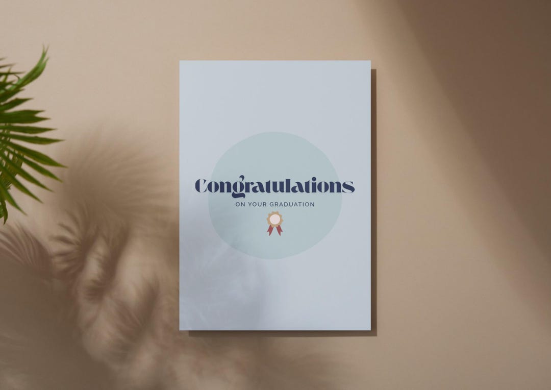 Congratulations Card for Graduation Digital Download Printable Foldable ...