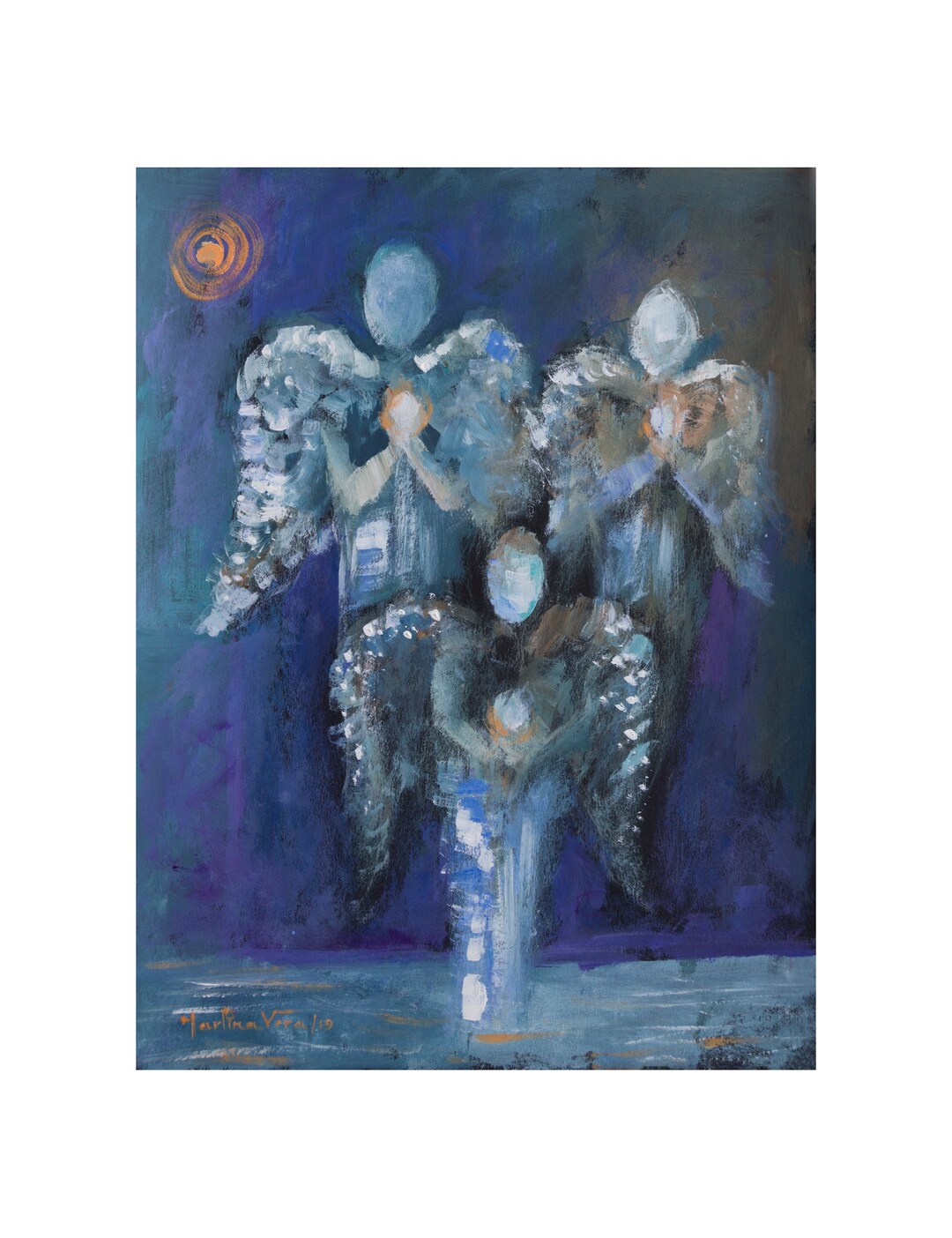 Expressionism Original Painting Marlina Vera Fine Art Artwork Cubist ...