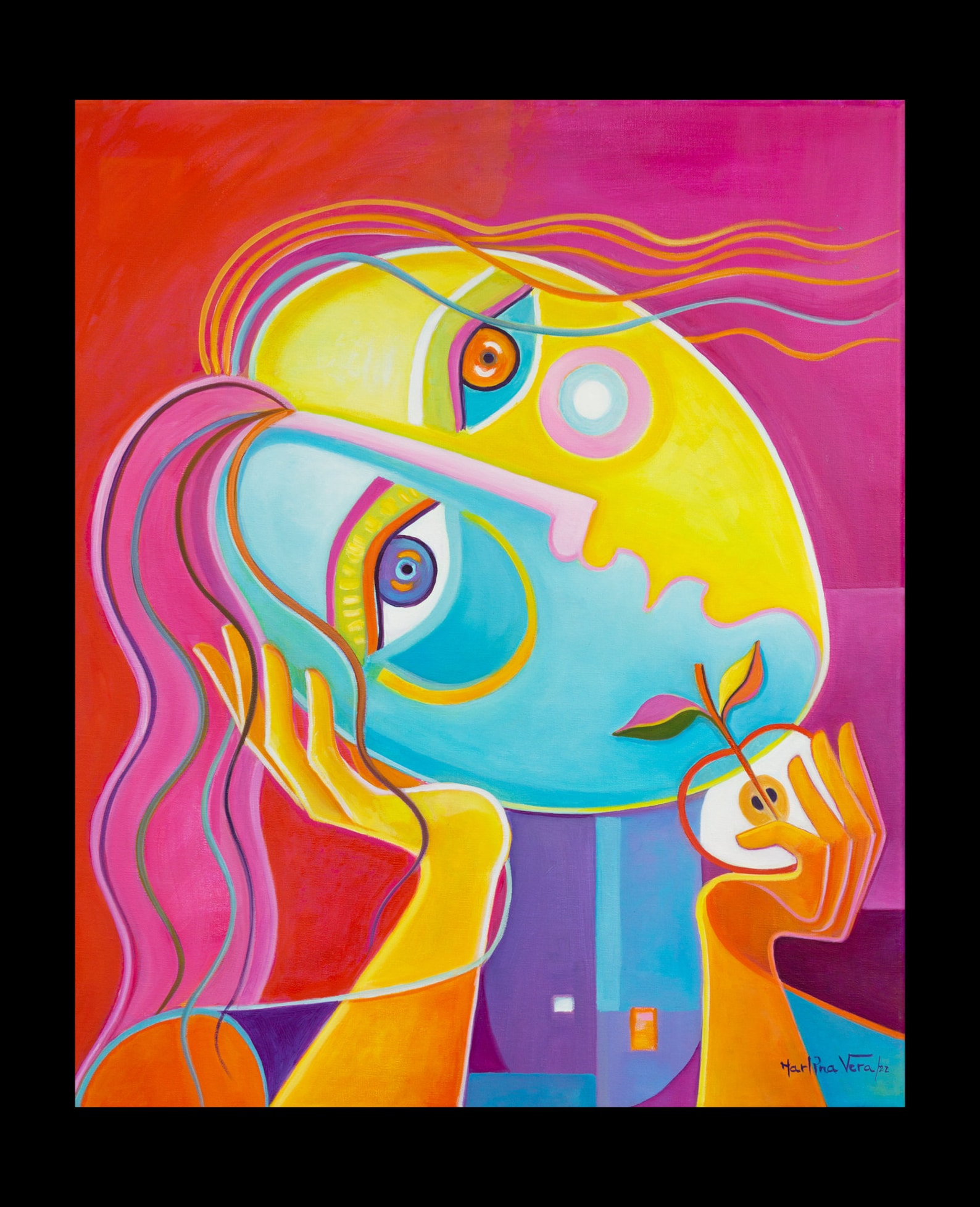 Cubism Original Oil Painting on Canvas, Expressionism Art, Marlina Vera ...