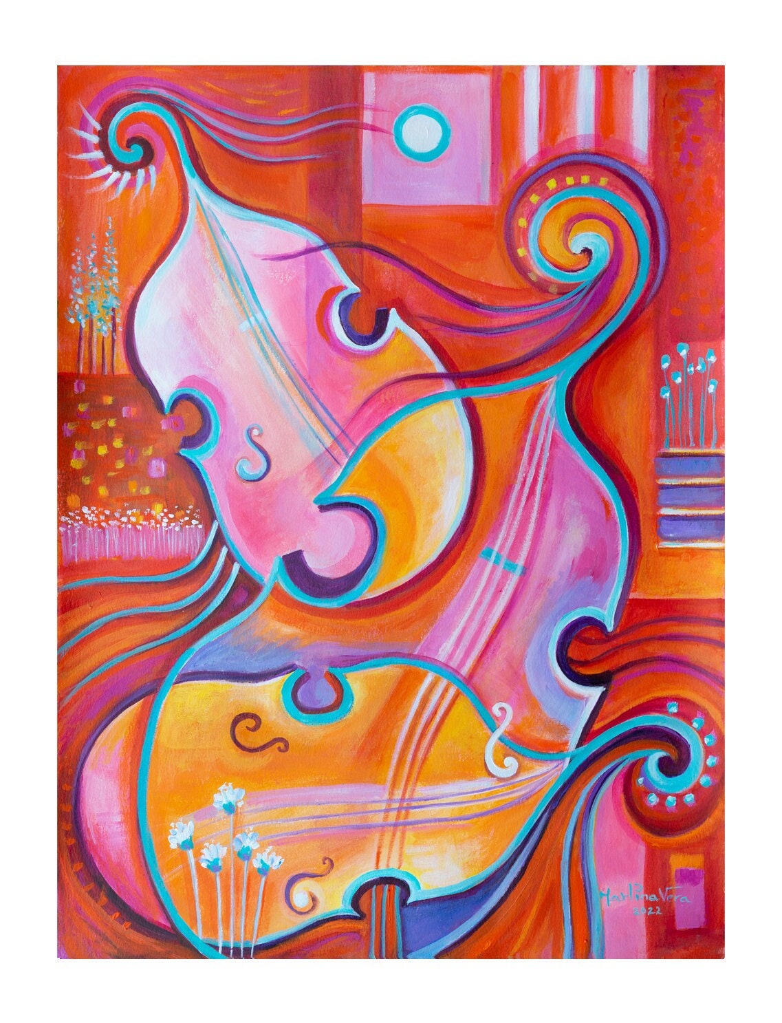 Abstract Expressionism Painting, Original Artwork, Marlina Vera Art ...