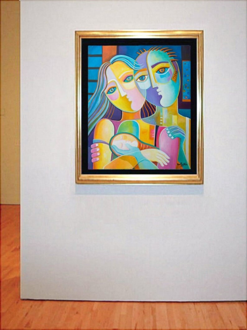 Cubism Oil Painting, Cubist Original Art, Modern Artwork, Marlina Vera ...