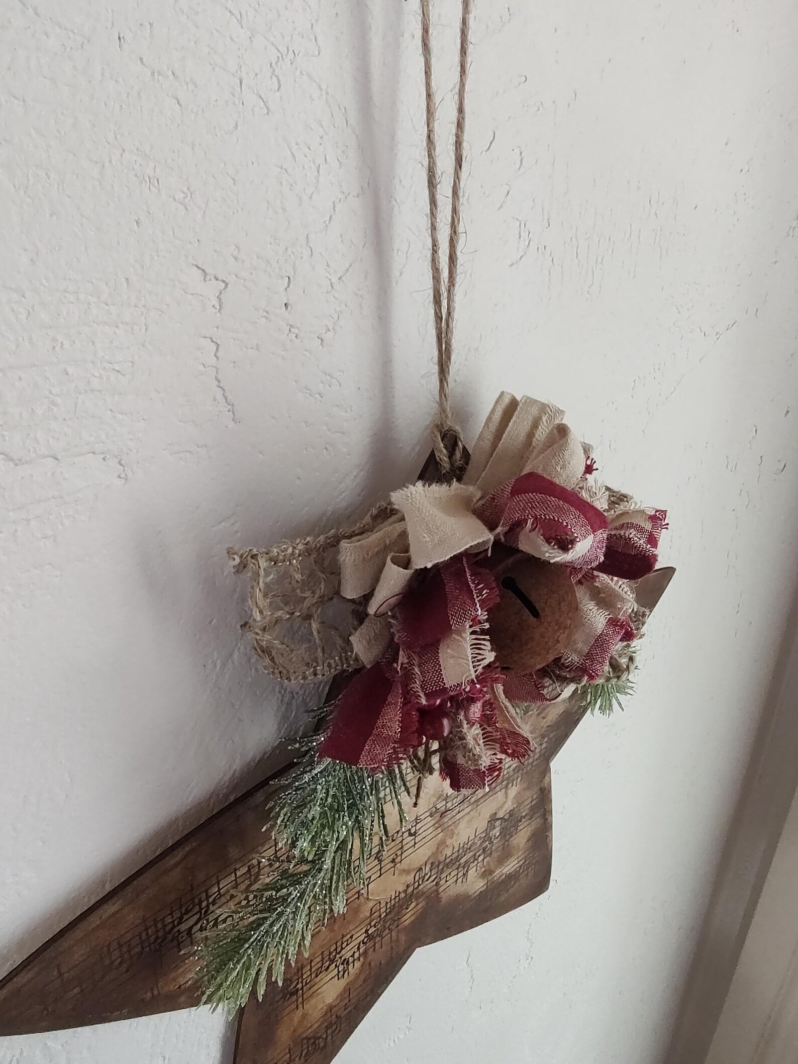 Wooden Heart, Hand Painted Valentine's Day, Holiday Wood Sign, Door ...