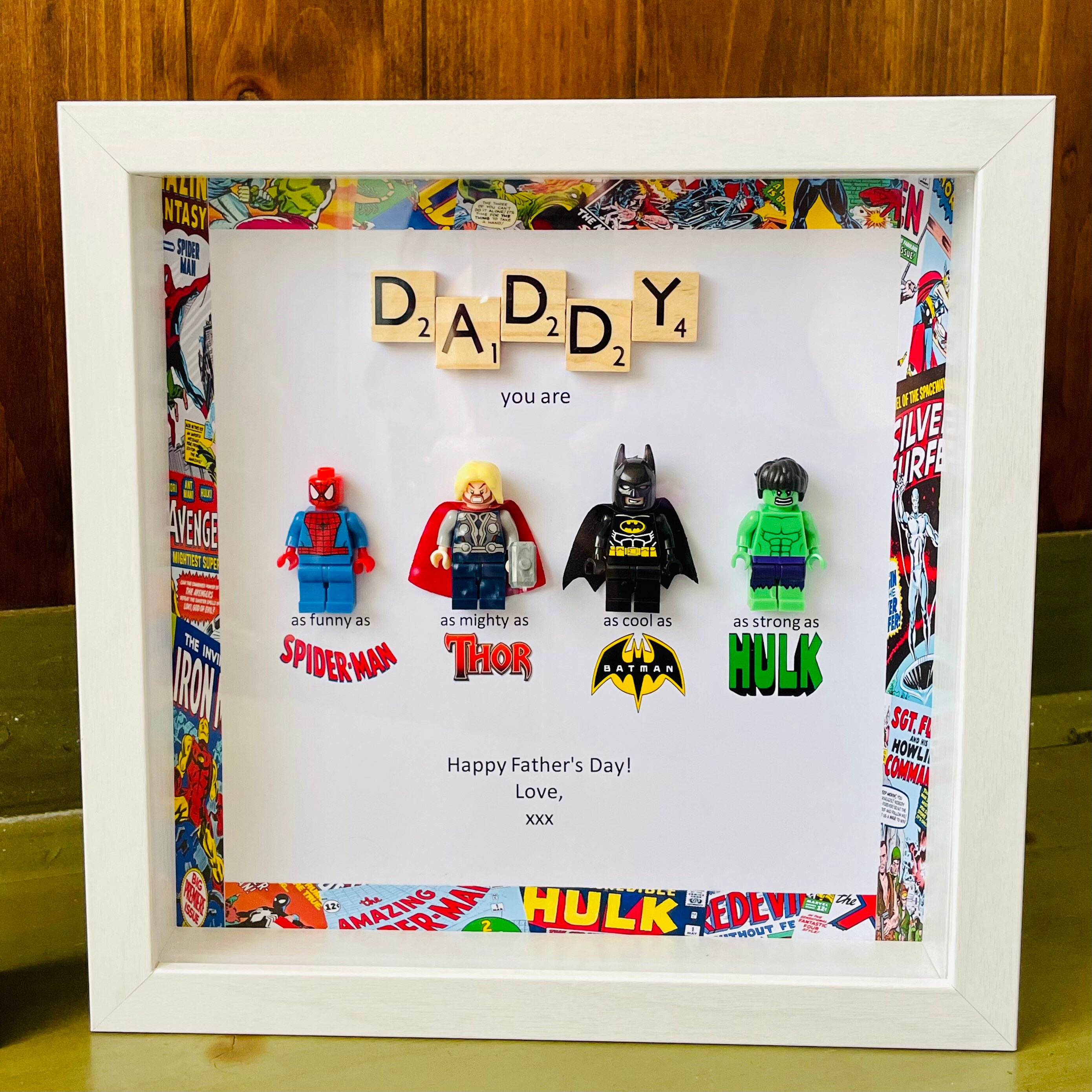 Superhero Shadowbox | Etsy