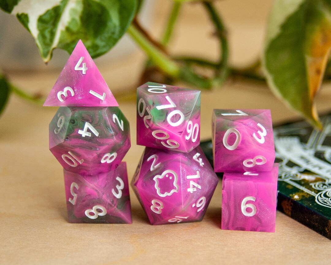 Wicked Inspired Series // Fey Wanderer - RPG Dice Set Ghost D20 - Etsy