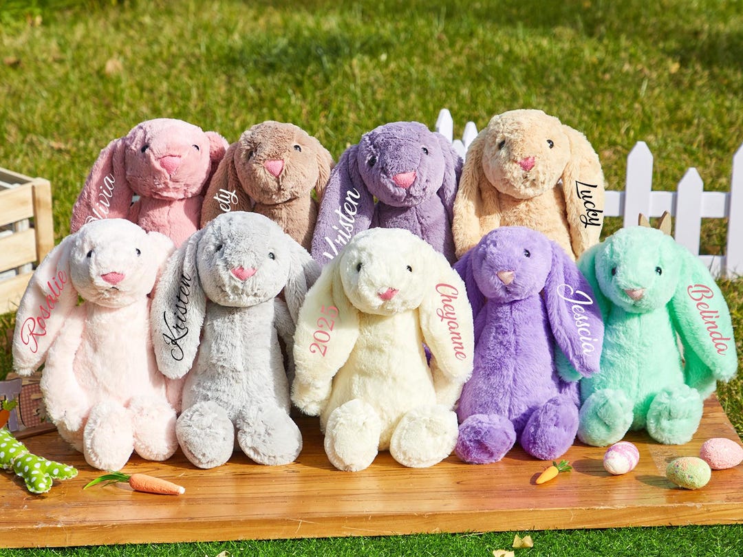 Personalized Bunny Rabbit Plush Toy,custom Kids Birthday Gifts,soft ...