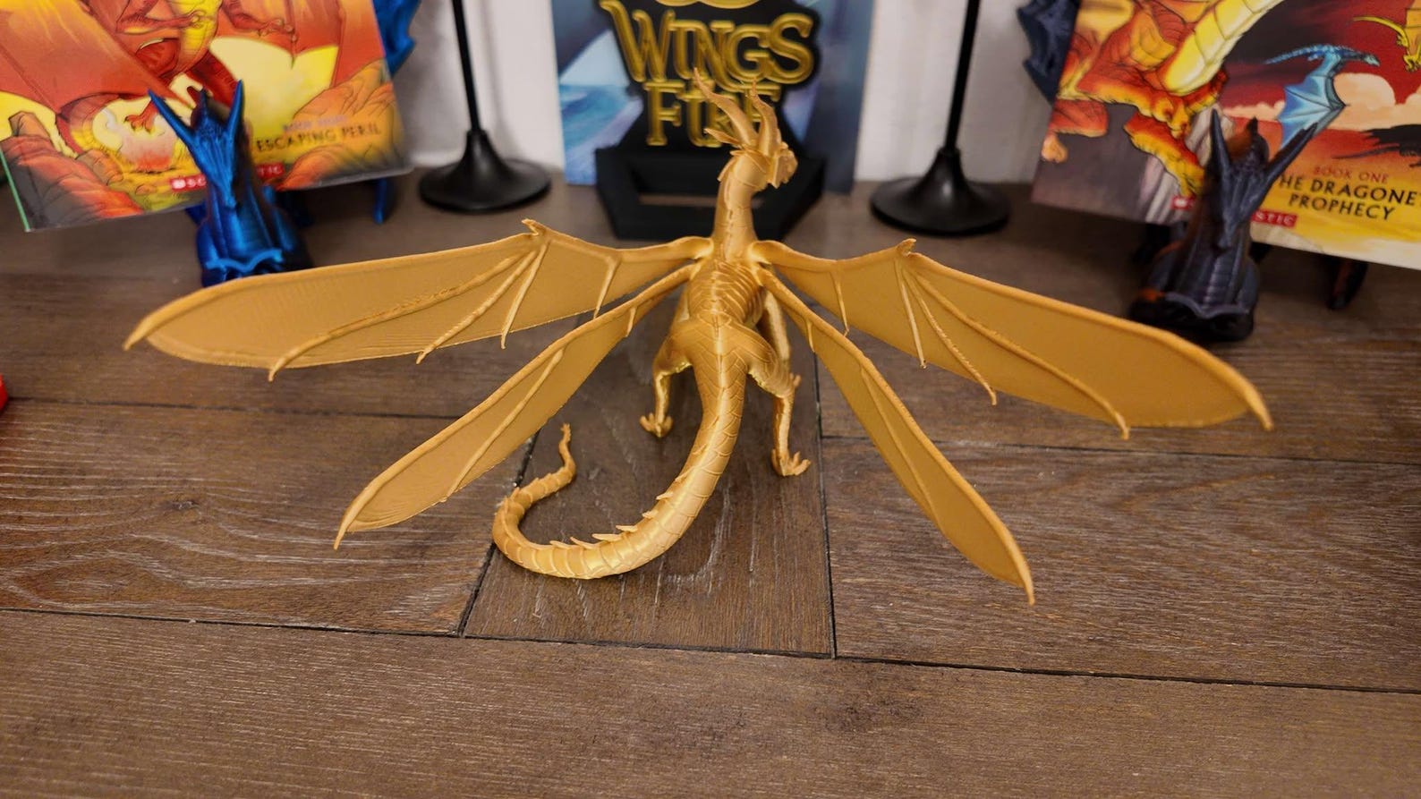 Wings of Fire Inspired Hivewing Dragon - Jewel 3D Printed Dragon - Etsy