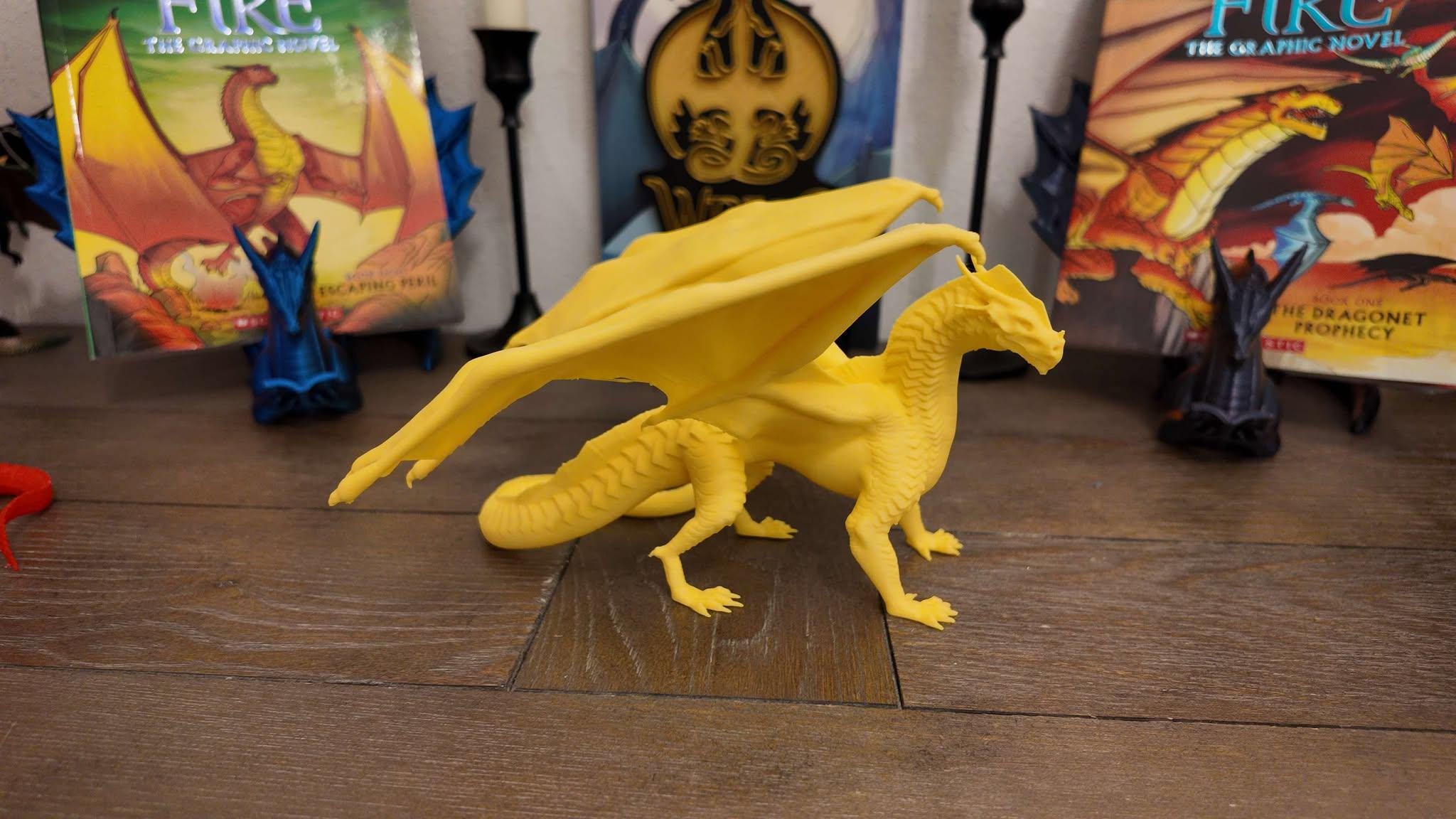 Wings of Fire Inspired Sandwing Dragon - Sunny 3D Printed Dragon - Etsy