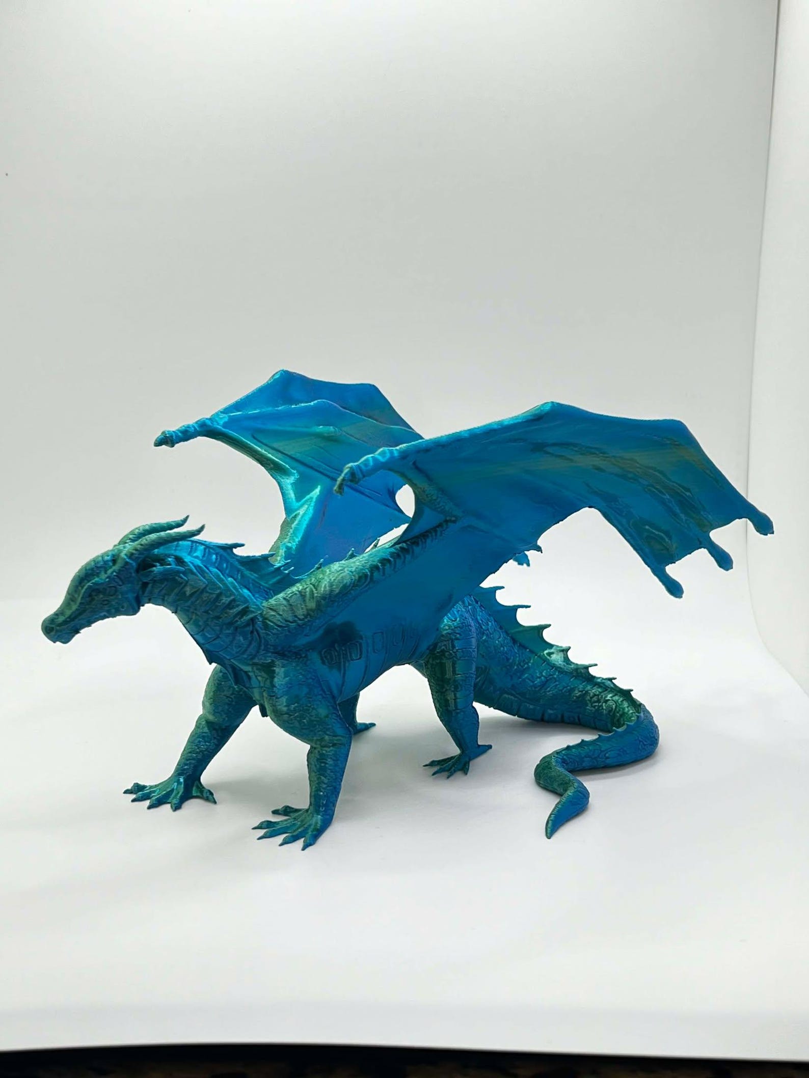 Wings of Fire Inspired Seawing Dragon - Tsunami 3D Printed Dragon - Etsy