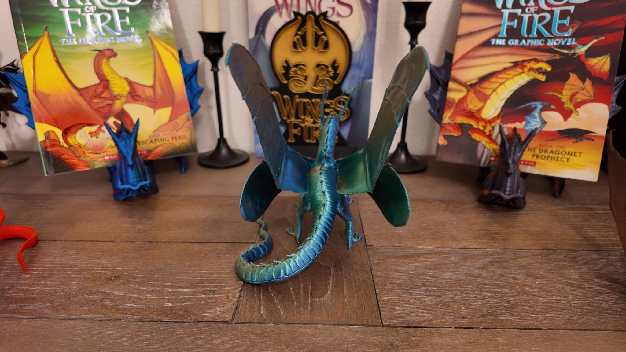 Wings of Fire Inspired Silkwing Dragon - 3D Printed Dragon - Etsy