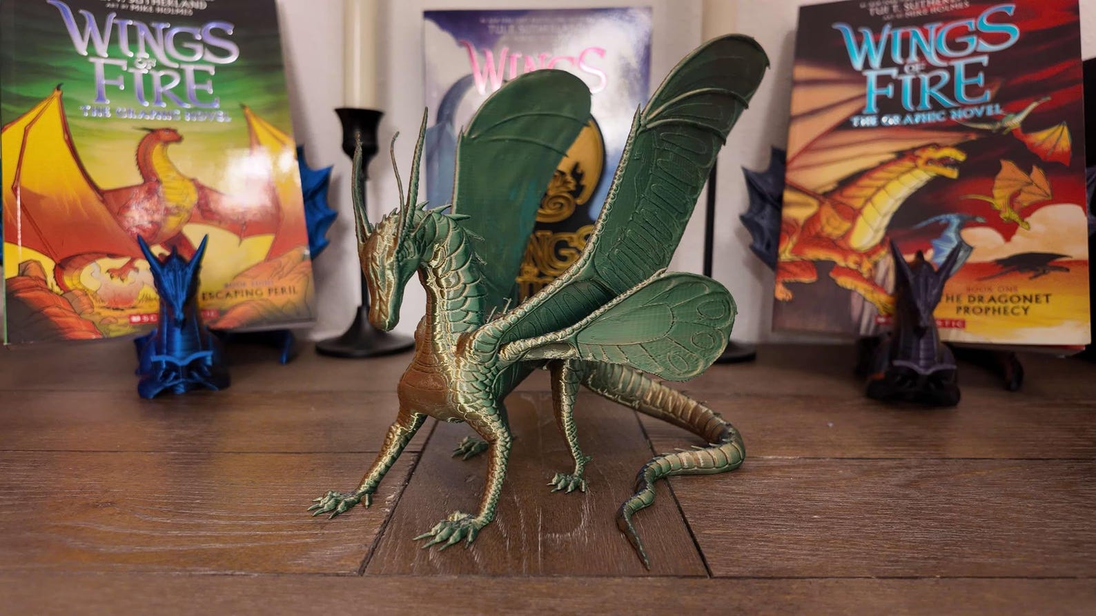 Wings of Fire Inspired Silkwing Dragon - 3D Printed Dragon - Etsy