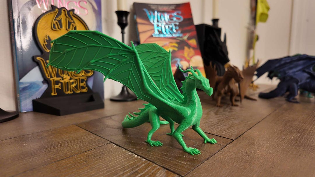 Wings of Fire Inspired Leafwing Dragon - 3D Printed Dragon - Etsy