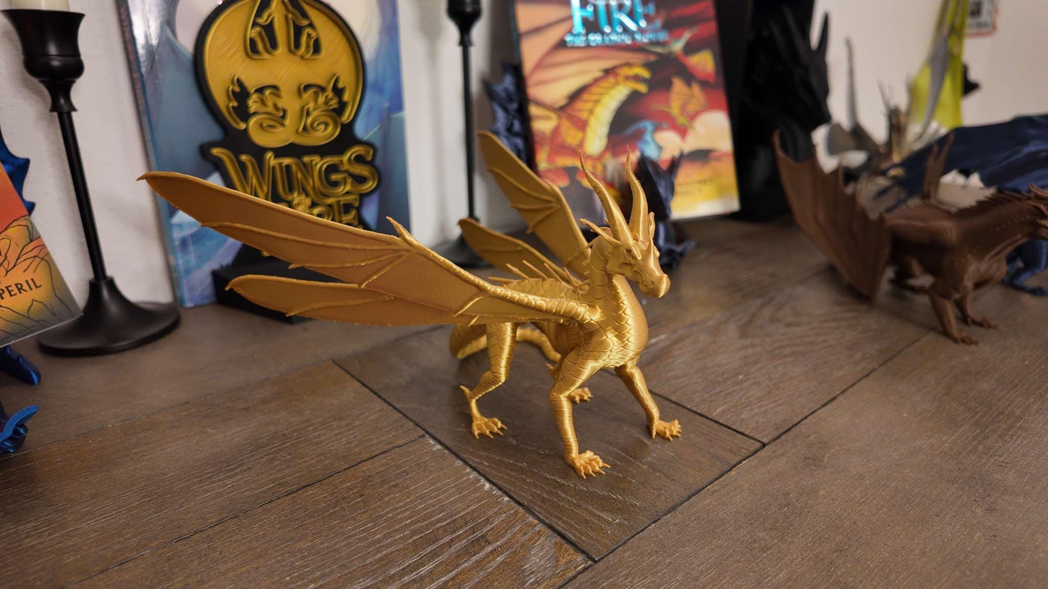 Wings of Fire Inspired Hivewing Dragon - Jewel 3D Printed Dragon - Etsy