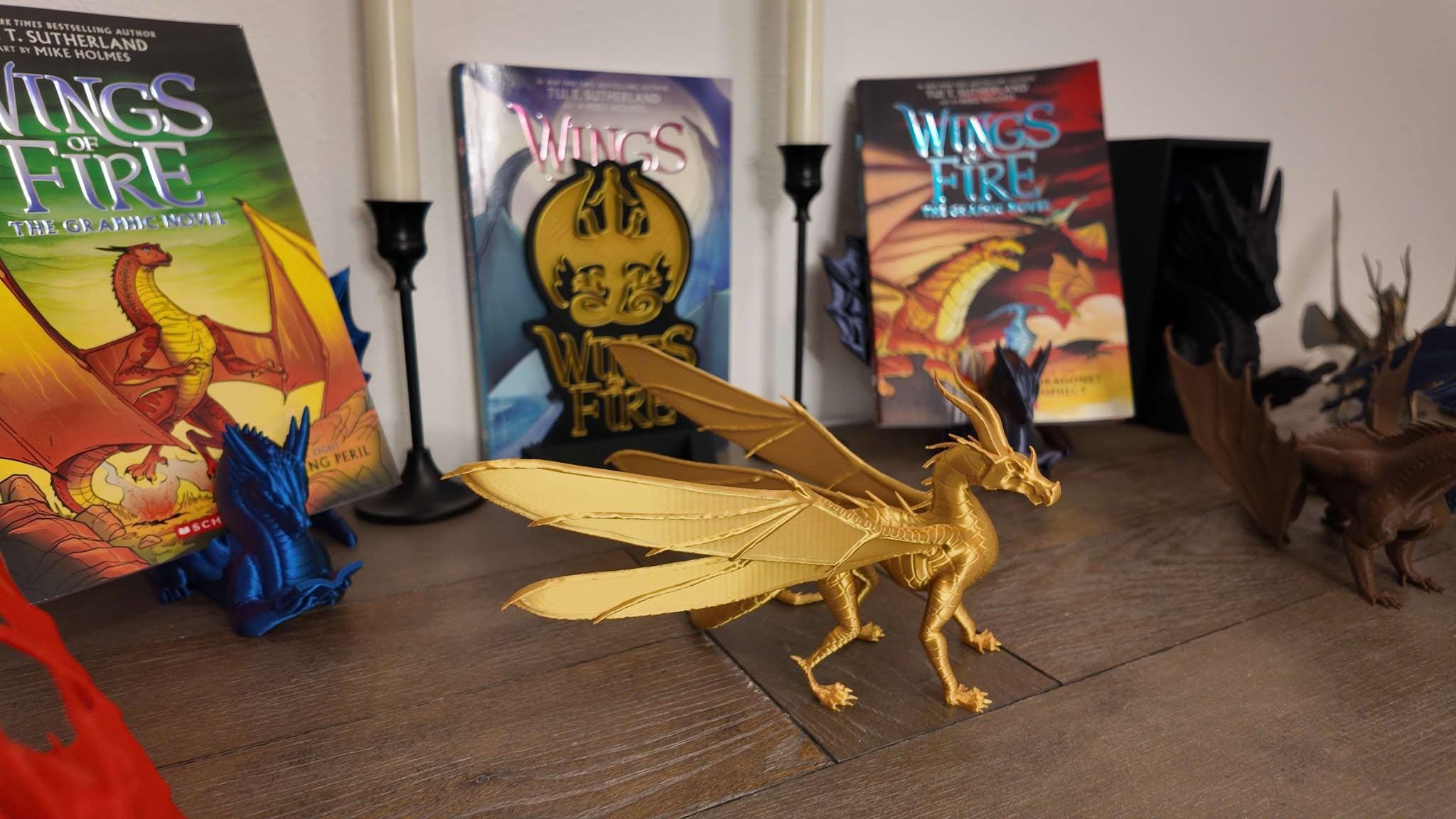 Wings of Fire Inspired Hivewing Dragon - Jewel 3D Printed Dragon - Etsy
