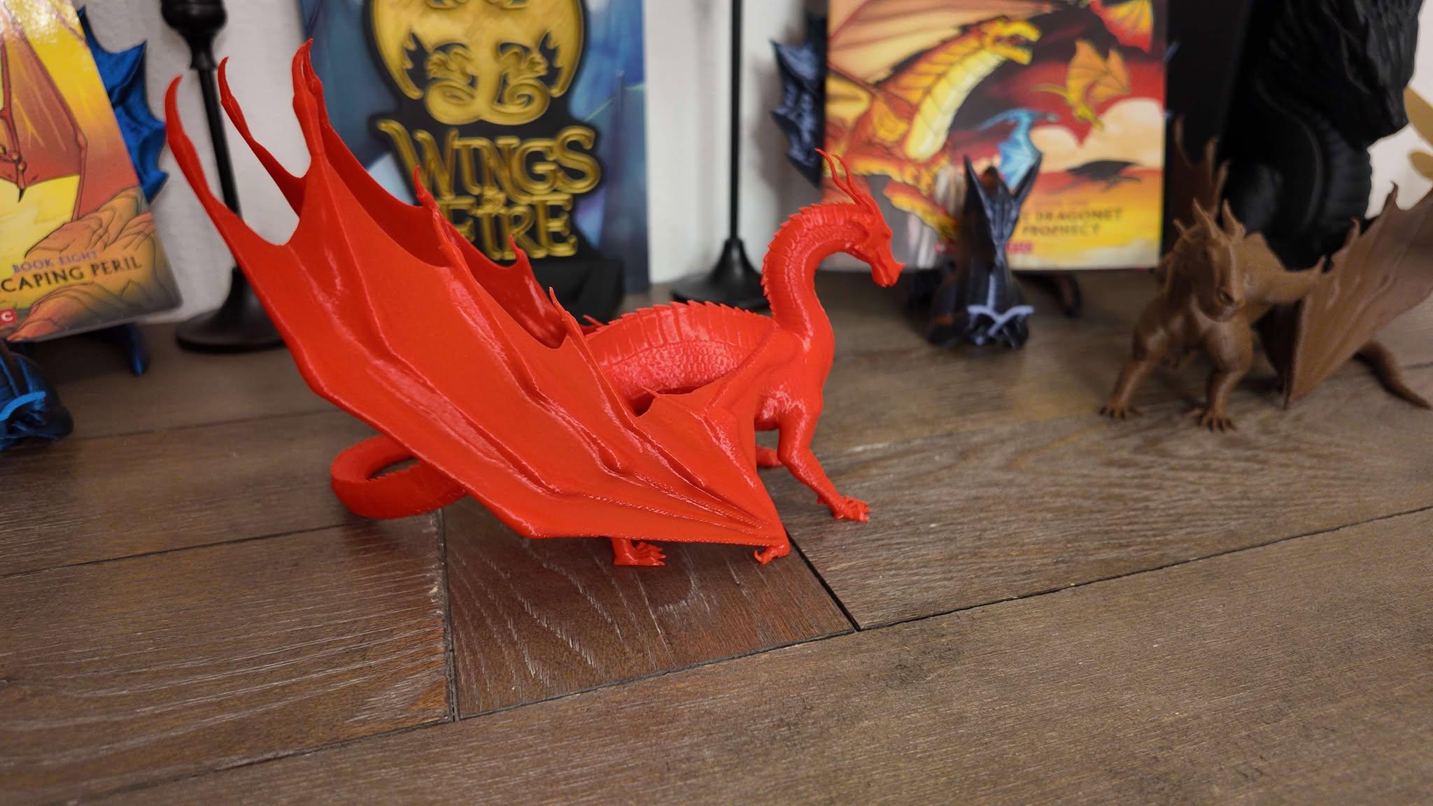 Wings of Fire Inspired Skywing Dragon - 3D Printed Dragon - Etsy