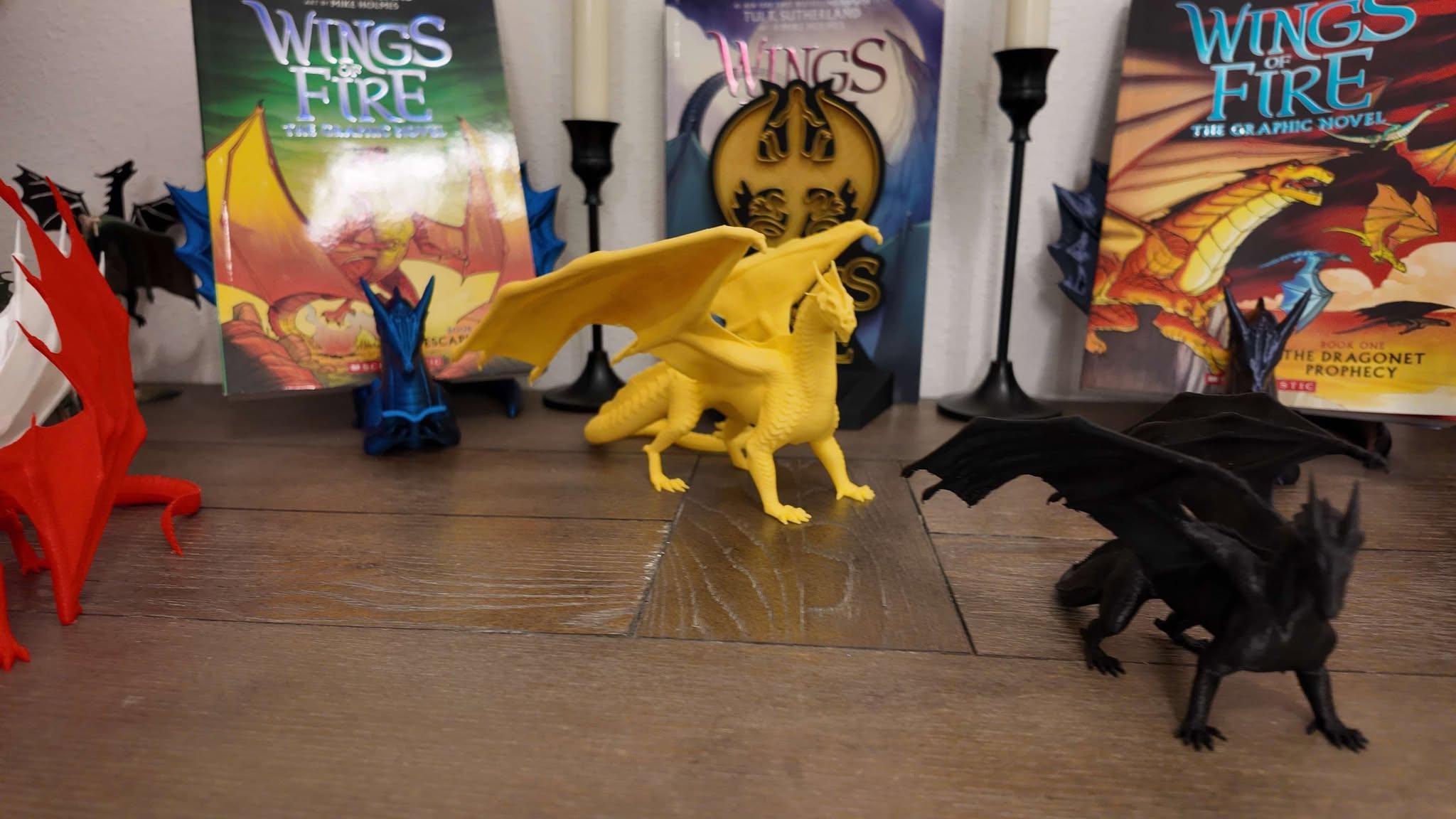 Wings of Fire Inspired Sandwing Dragon - Sunny 3D Printed Dragon - Etsy