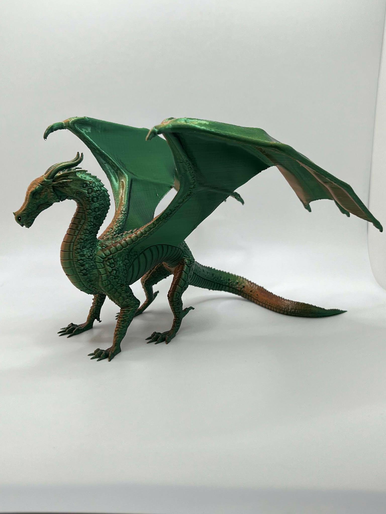 Wings of Fire Inspired Rainwing Dragon - 3D Printed Dragon - Etsy