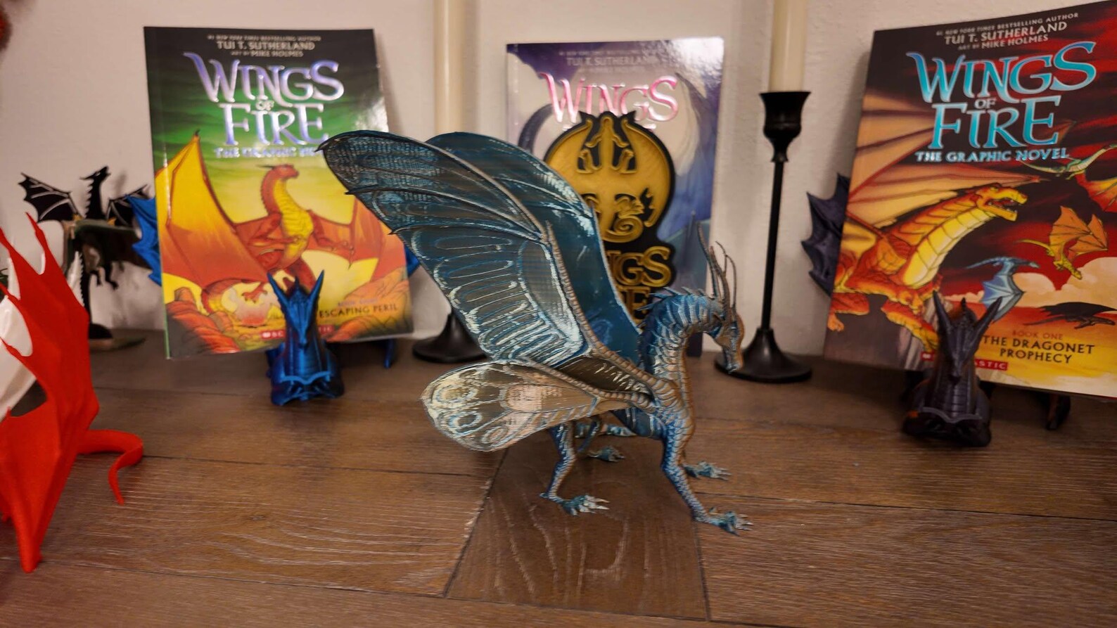 Wings of Fire Inspired Silkwing Dragon - 3D Printed Dragon - Etsy