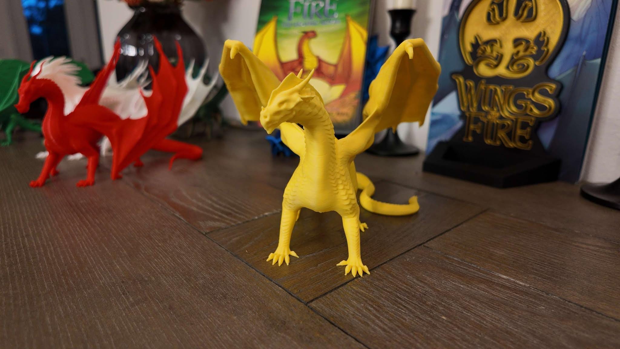 Wings of Fire Inspired Sandwing Dragon - Sunny 3D Printed Dragon - Etsy