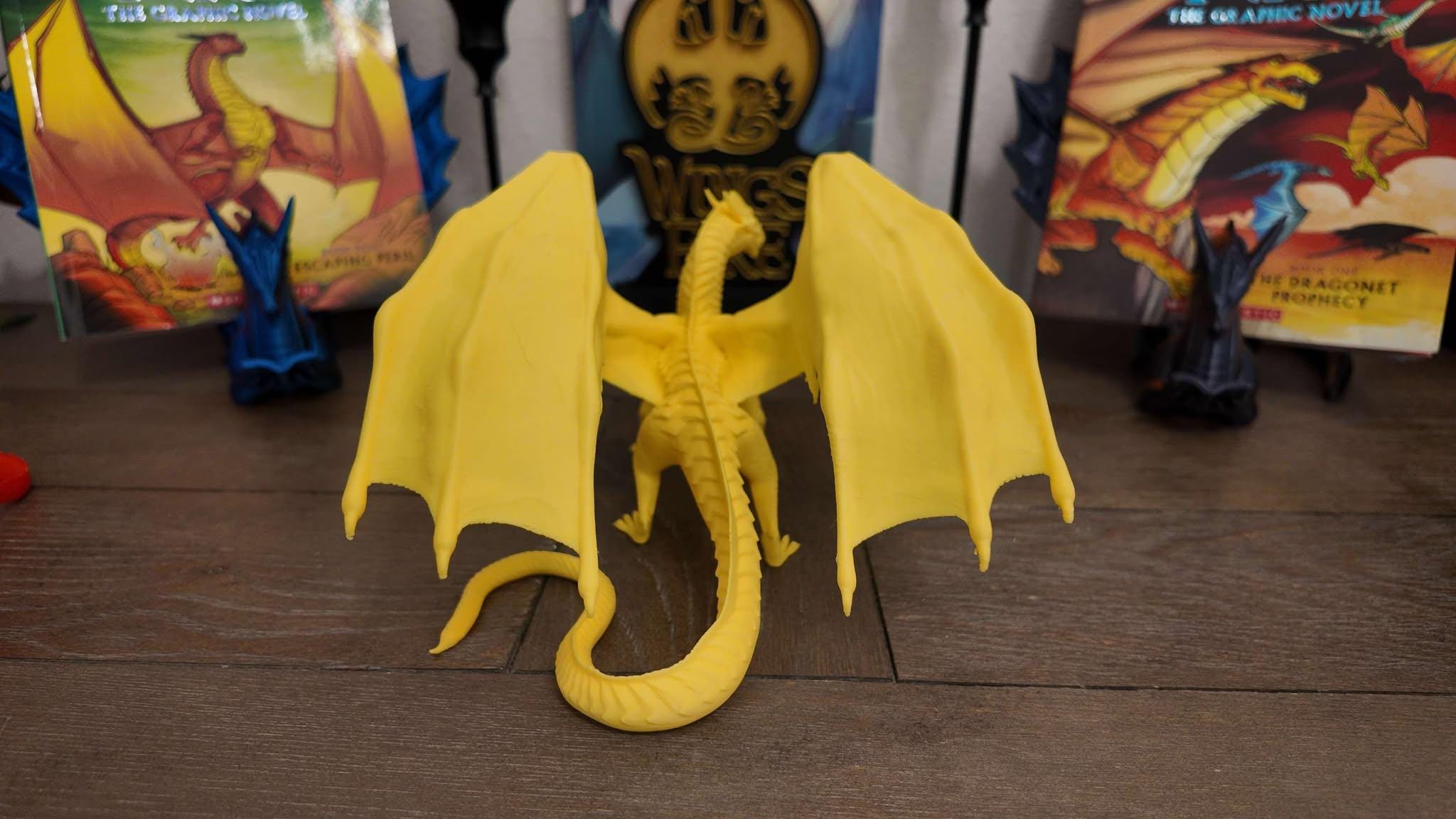 Wings of Fire Inspired Sandwing Dragon - Sunny 3D Printed Dragon - Etsy