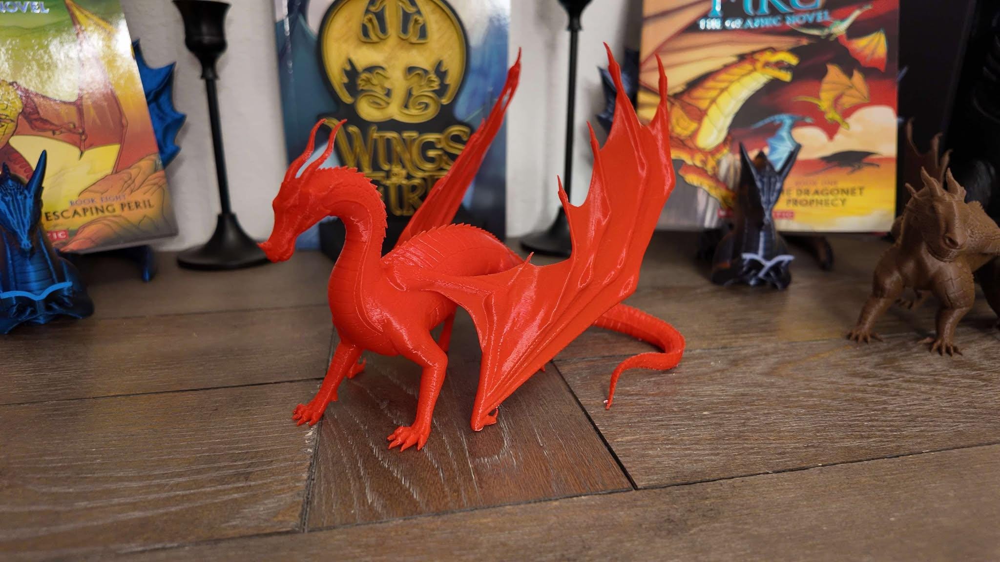 Wings of Fire Inspired Skywing Dragon - 3D Printed Dragon - Etsy