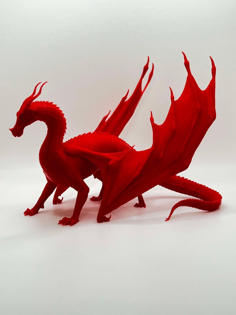Wings of Fire Inspired Skywing Dragon - 3D Printed Dragon - Etsy