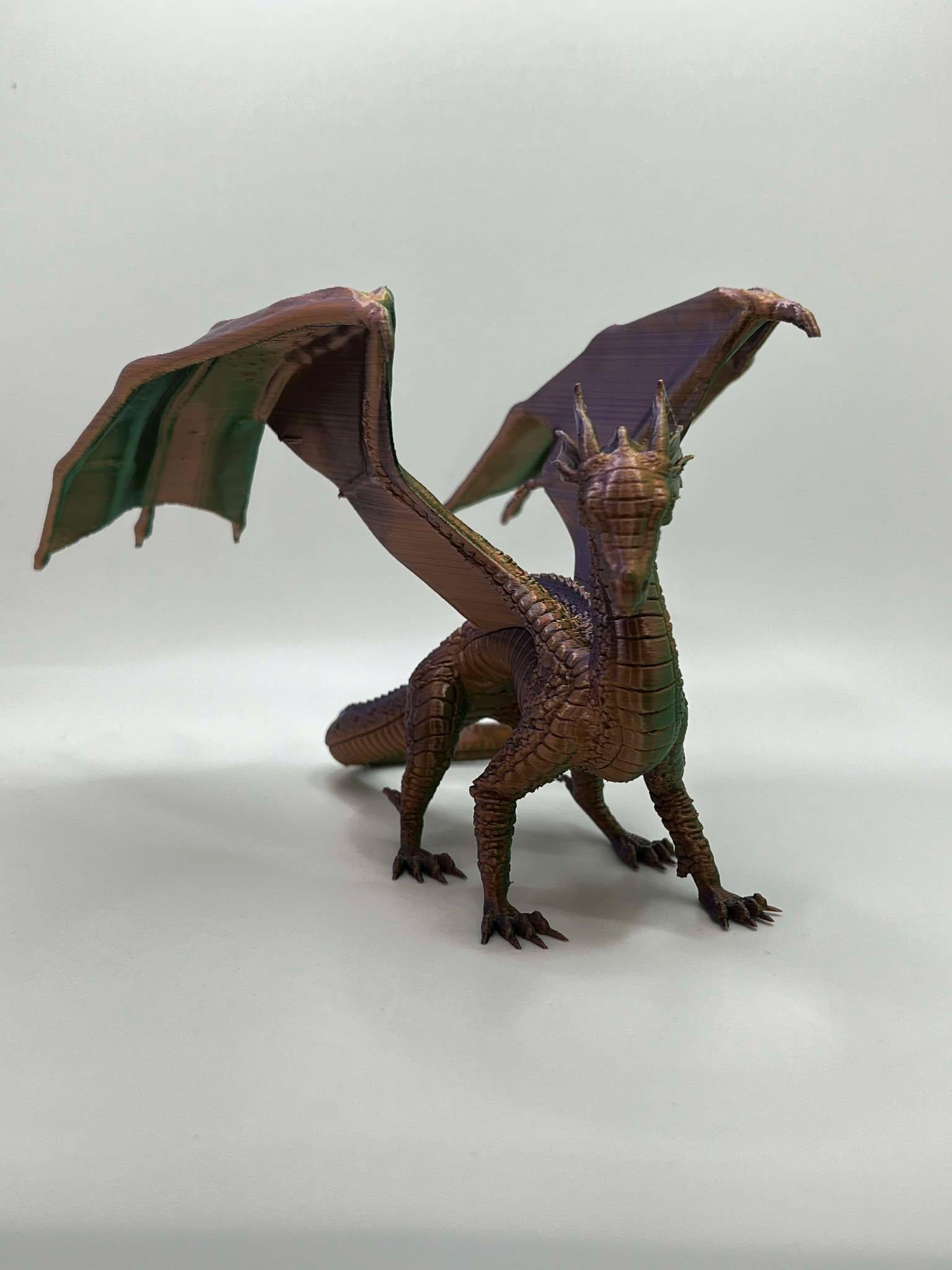 Wings of Fire Inspired Rainwing Dragon - 3D Printed Dragon - Etsy