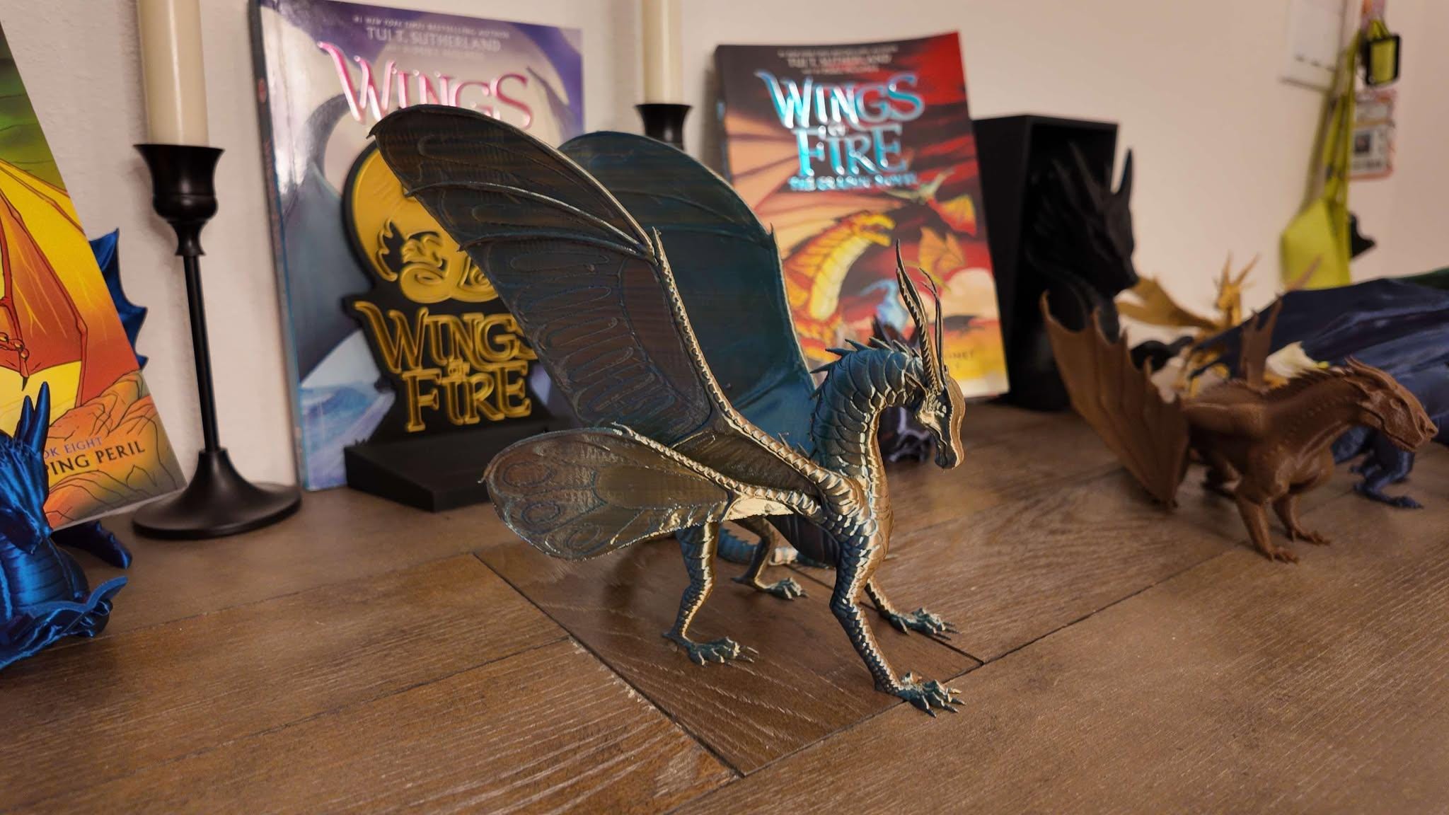 Wings of Fire Inspired Silkwing Dragon - 3D Printed Dragon - Etsy