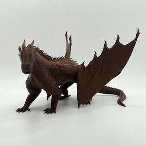 Wings of Fire Inspired Mudwing Dragon - Clay 3D Printed Dragon - Etsy