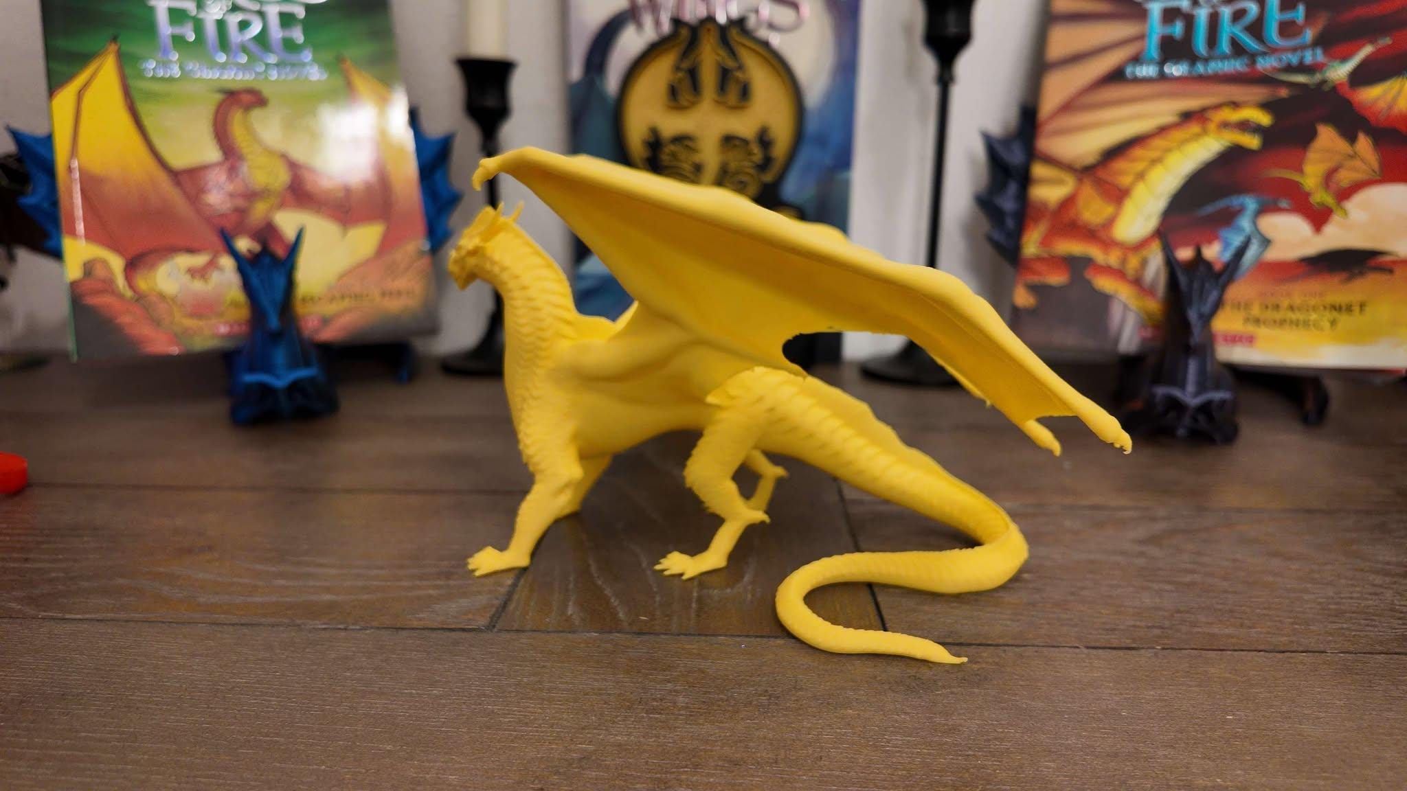 Wings of Fire Inspired Sandwing Dragon - Sunny 3D Printed Dragon - Etsy