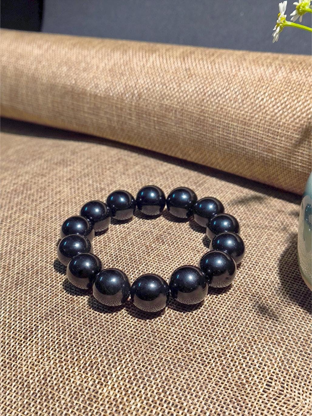 Black Gold Obsidian ~ Purely Handmade, High-quality Bead Chain ...