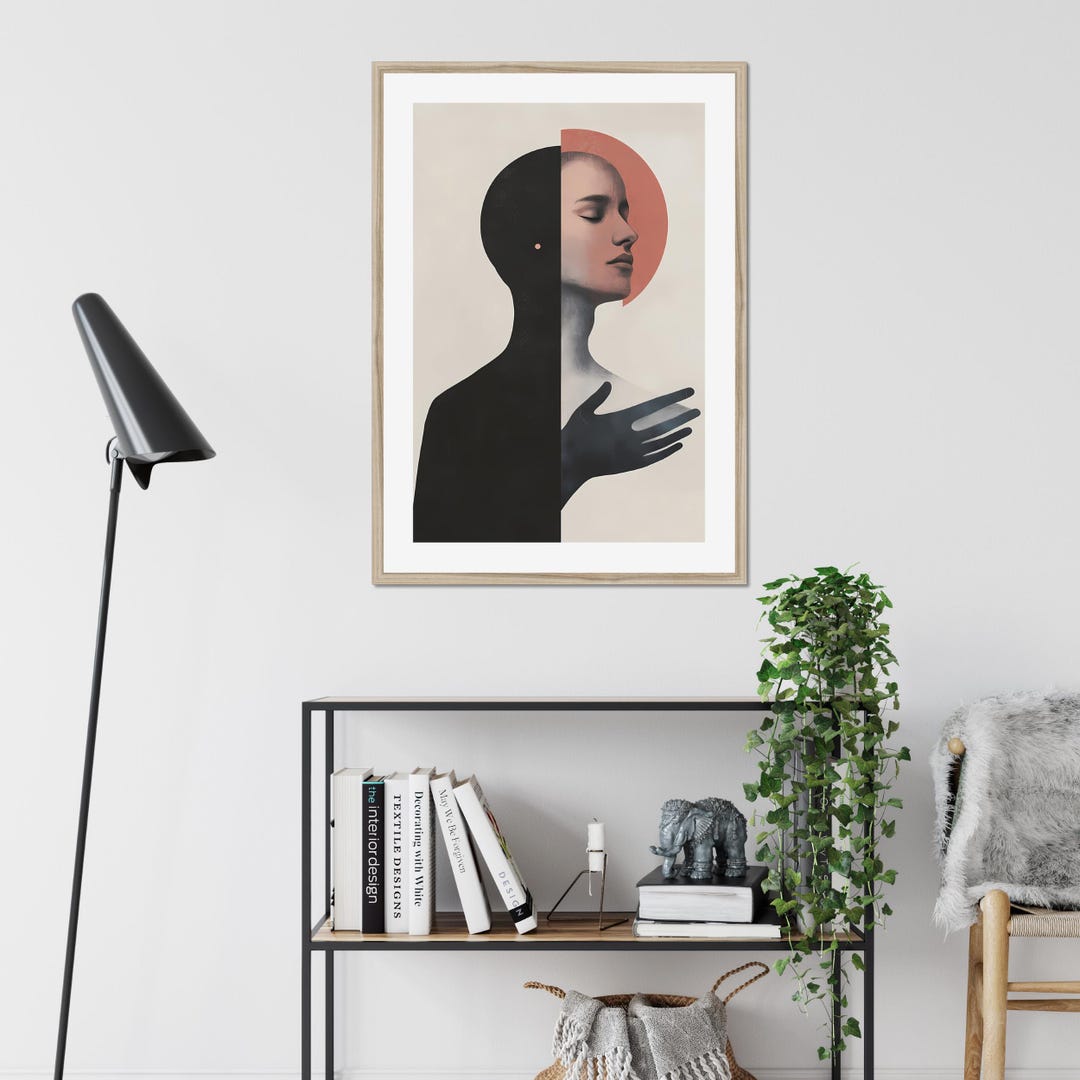 Modern Minimalist Surrealism Printable Art - Contemporary Abstract ...