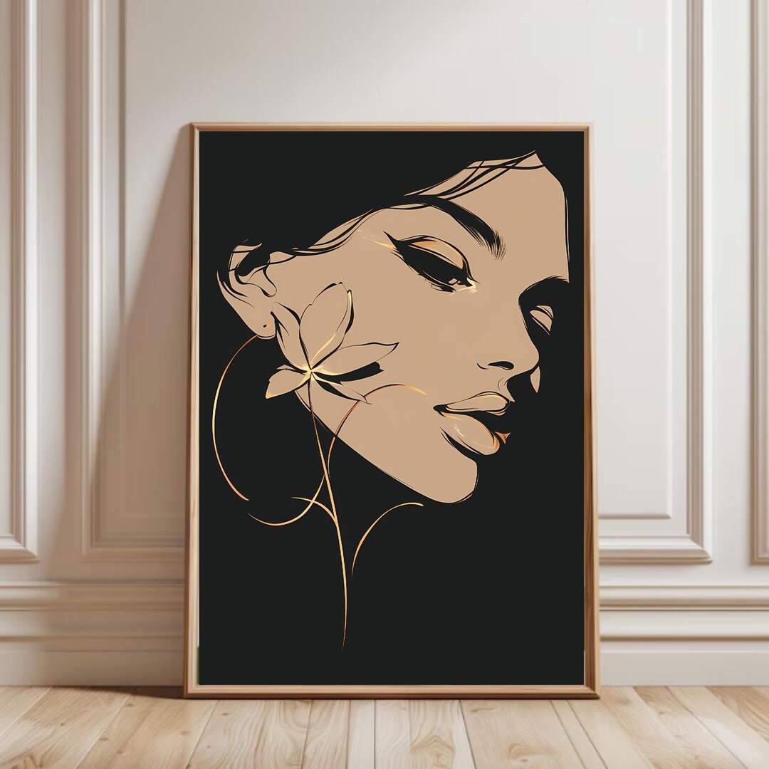 Her Gentle Shape, Clean Modern Art Print for Any Room, Elegant ...