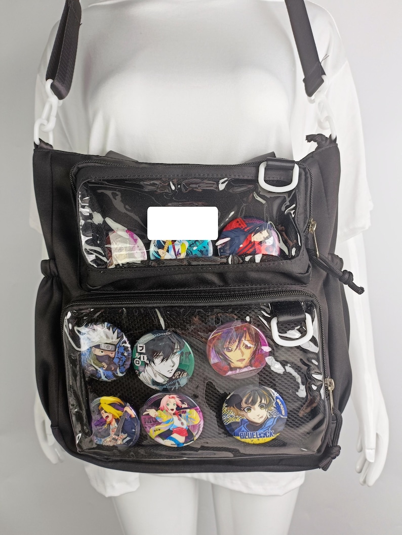 Handmade Large Ita Bag, Anime Pin Display, Crossbody Shoulder Bag - Etsy