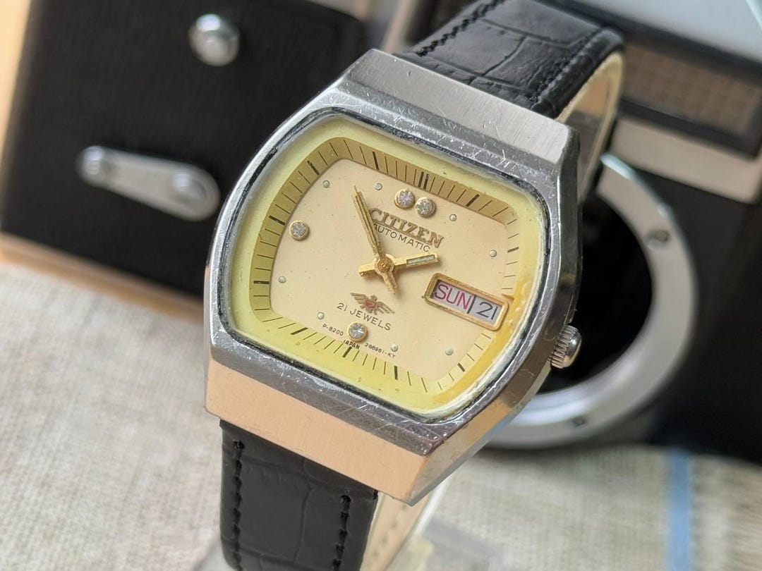 Vintage Mens Watch CITIZEN Japanese Mechanical. Automatique Wristwatch ...