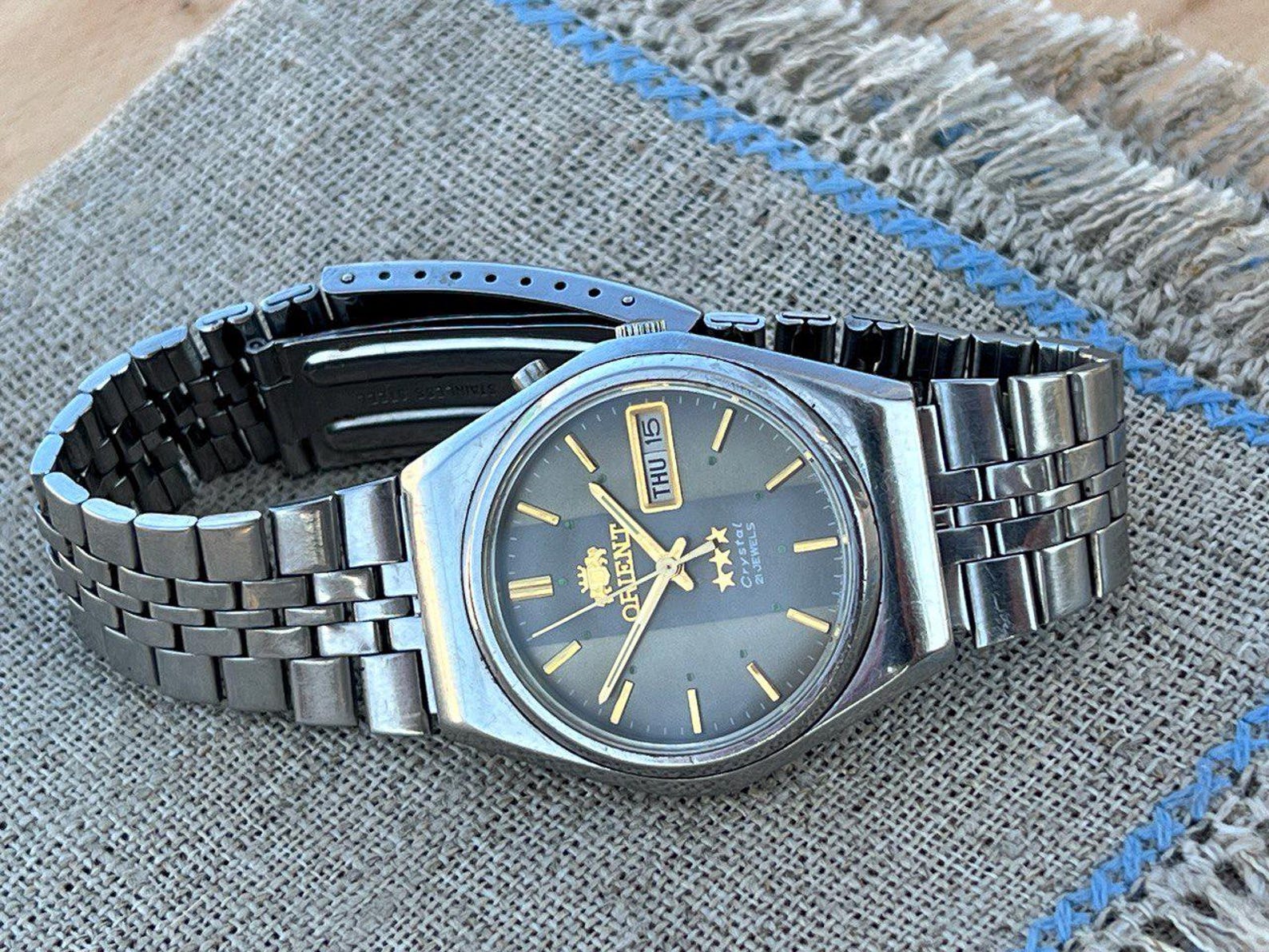 Watch Wrist Orient Mens Original Mechanical Japanese - Etsy