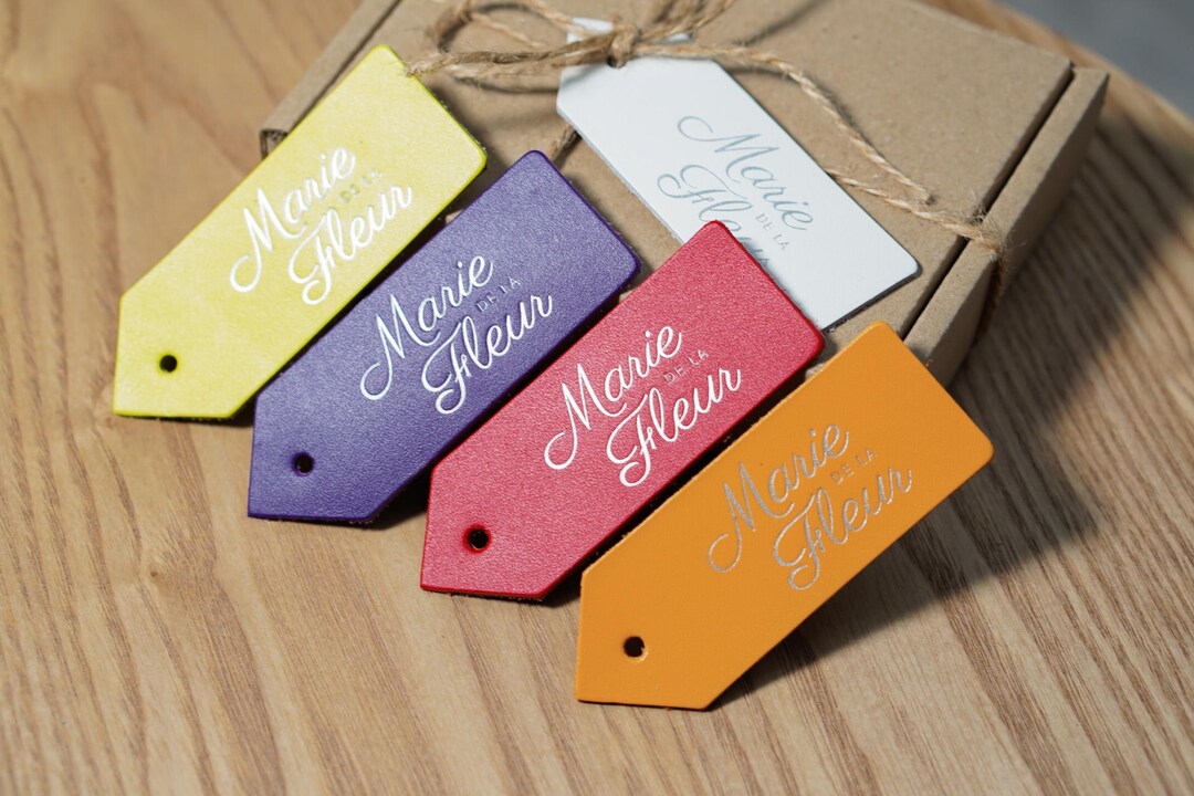 Custom Leather Labels, Labels With Logo, Tags for Gifts, Personalized ...