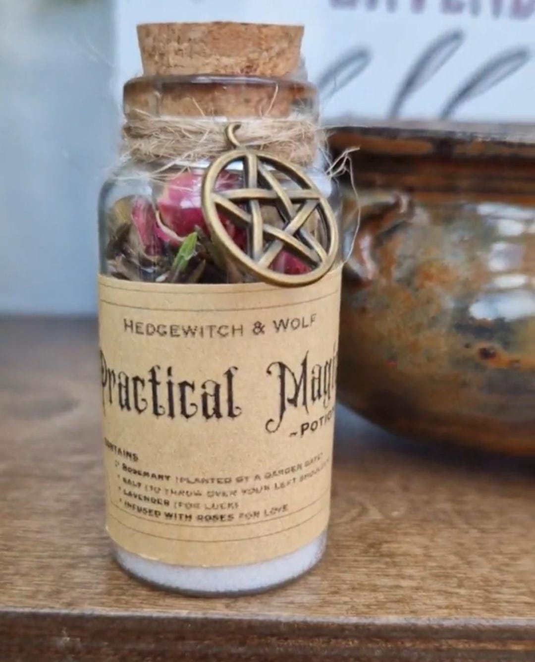 Practical Magic Potion Bottle: Amas Veritas Spell Jar, Witchy Decor - Etsy