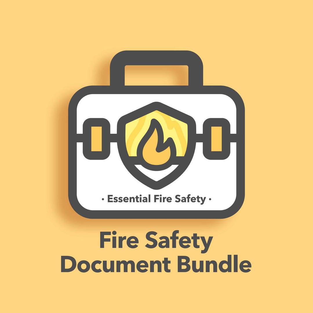 Fire Safety Document Bundle With Fire Risk Assessment, Fire Safety Log ...