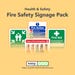 Fire Safety Signage Pack, Download & Print Signs, Health and Safety ...
