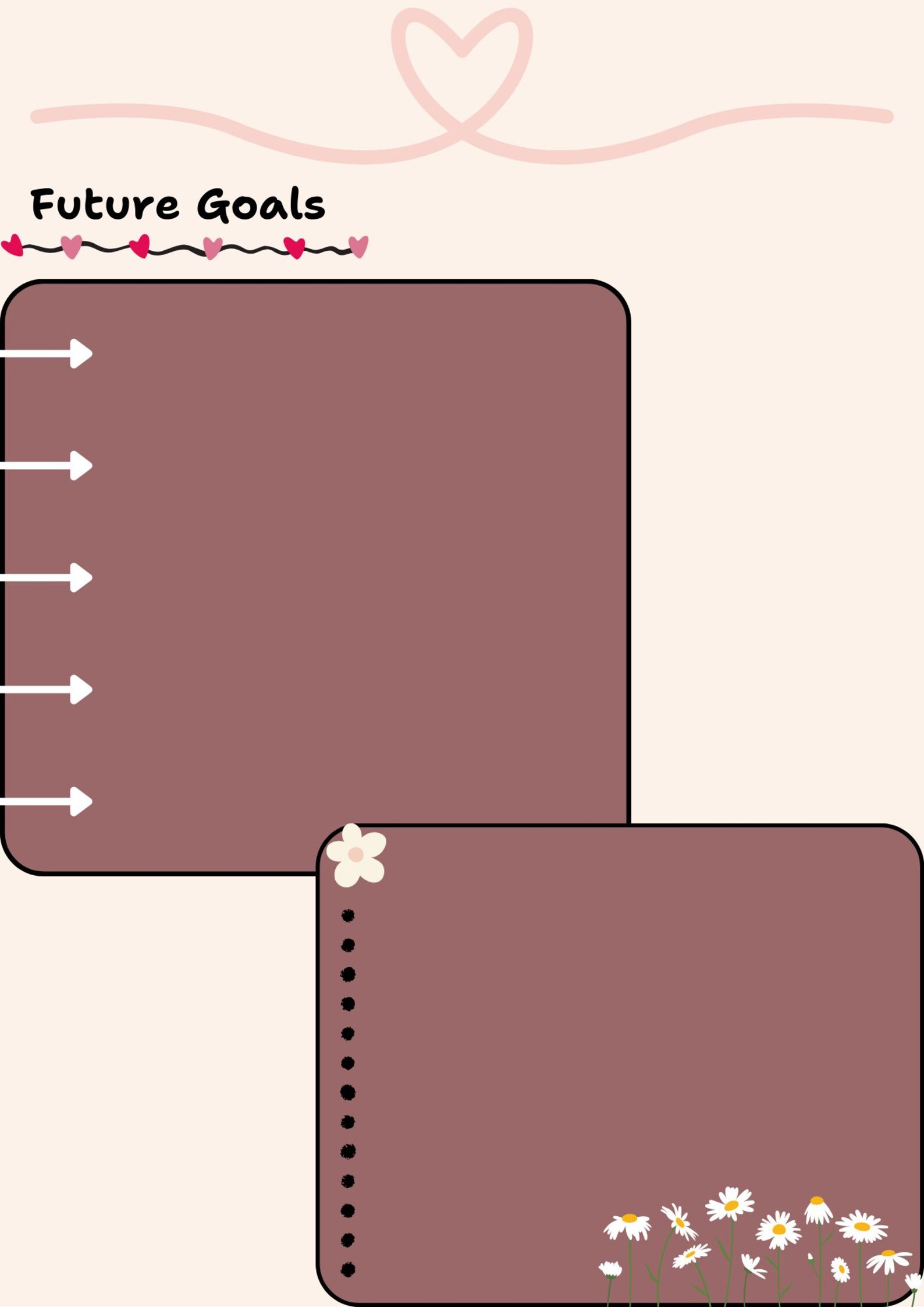 Vision Board Template,printable Planner ,digital Journal Pages,personal ...