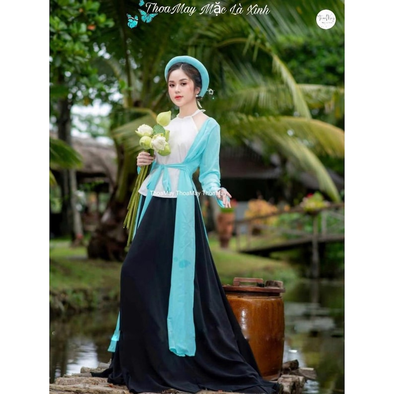 Áo Dài Tứ Thân , Áo Dài Truyền Thống , Áo Dài Cho Nữ -four-piece Dress ...