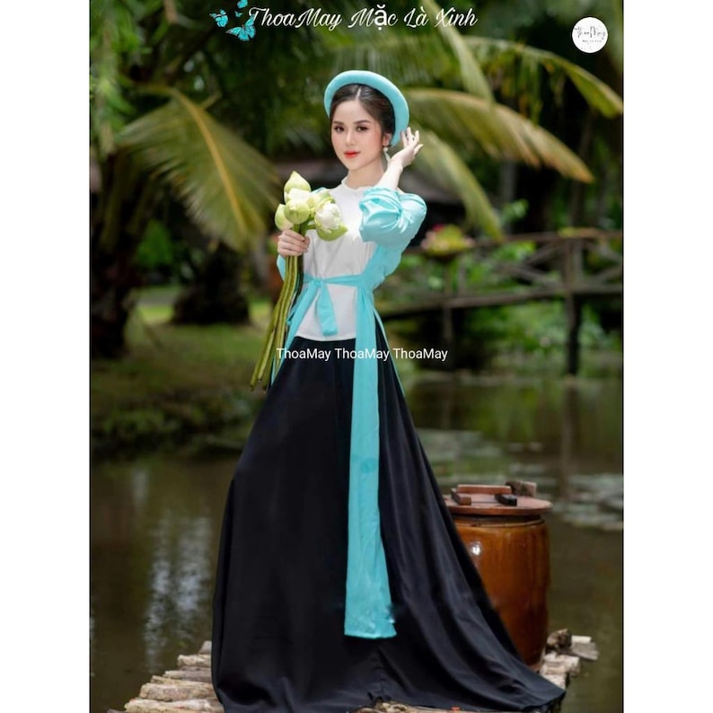 Áo Dài Tứ Thân , Áo Dài Truyền Thống , Áo Dài Cho Nữ -four-piece Dress ...