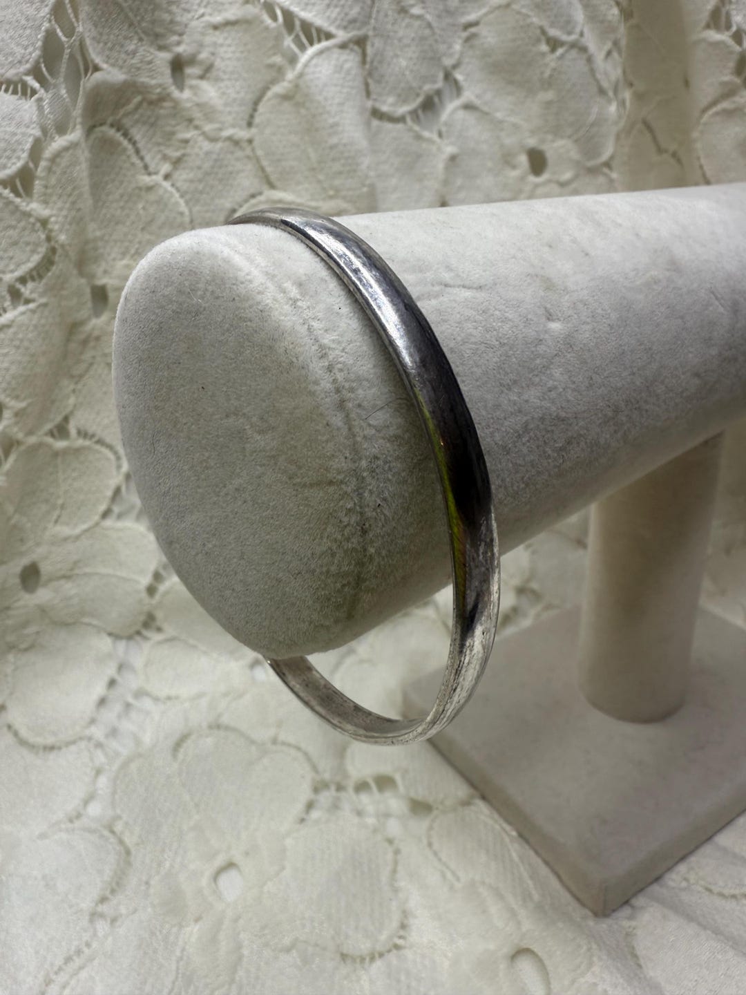 1 Vintage Marked “mexico” Mexican Silver Bangle Bracelet 17 Grams Total ...