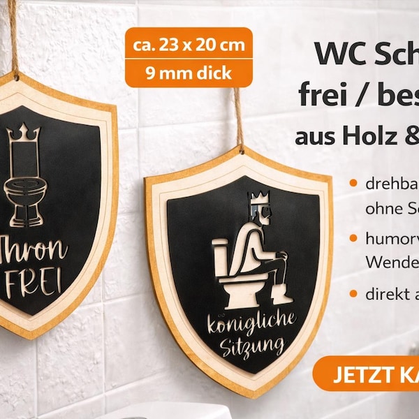 Toilette Besetzt Schild Lustig